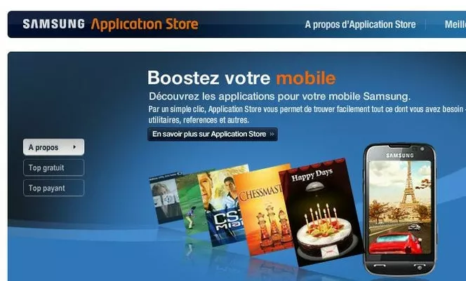 Mobiles : lancement du Samsung Application Store en Europe