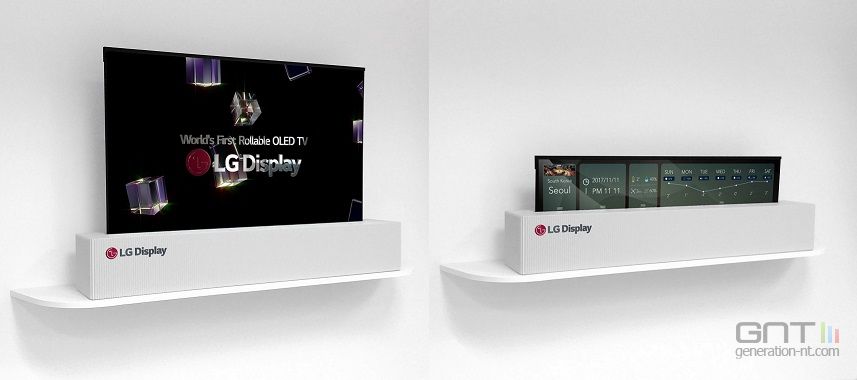 CES 2018 : LG Display dévoile un écran OLED 65 pouces enroulable