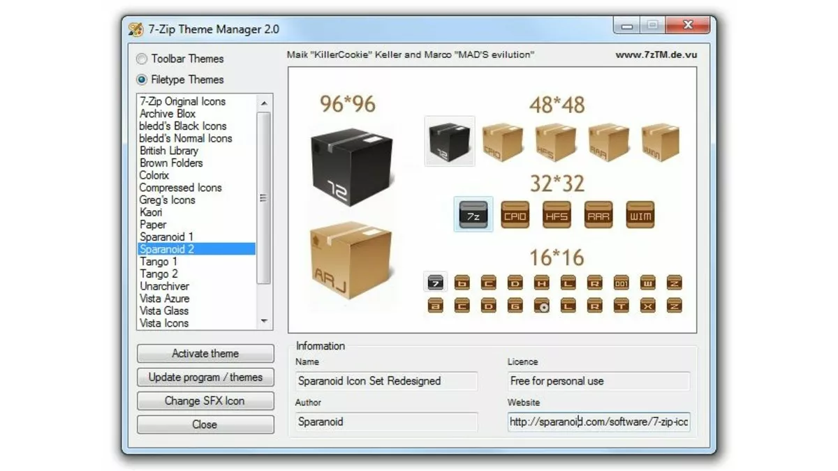 7-Zip Theme Manager : un utilitaire de personnalisation