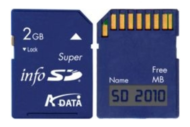 Une carte SD avec écran par A-DATA