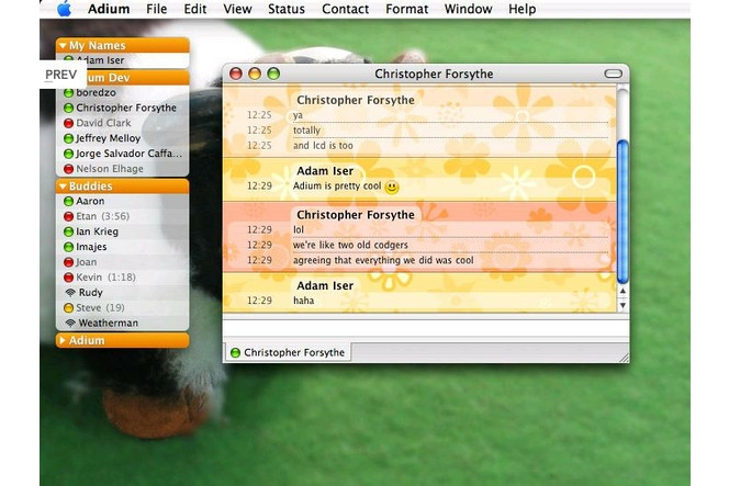 Adium : mise à jour pour le client de messagerie instantanée