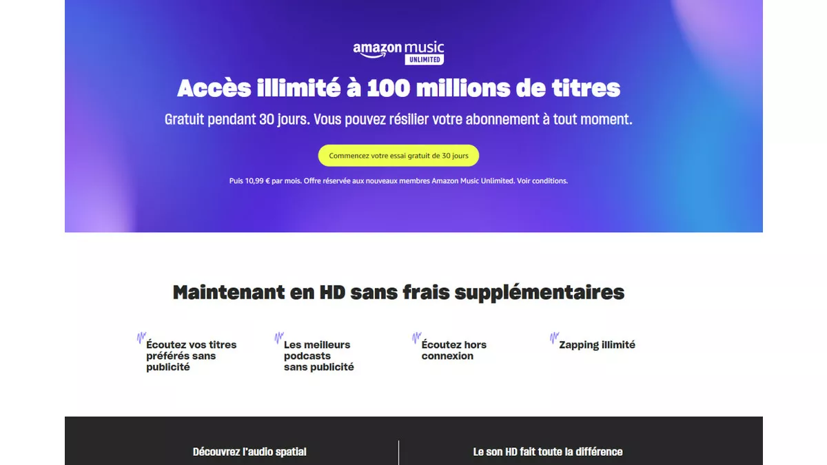 Mauvaise nouvelle pour Amazon Music Unlimited