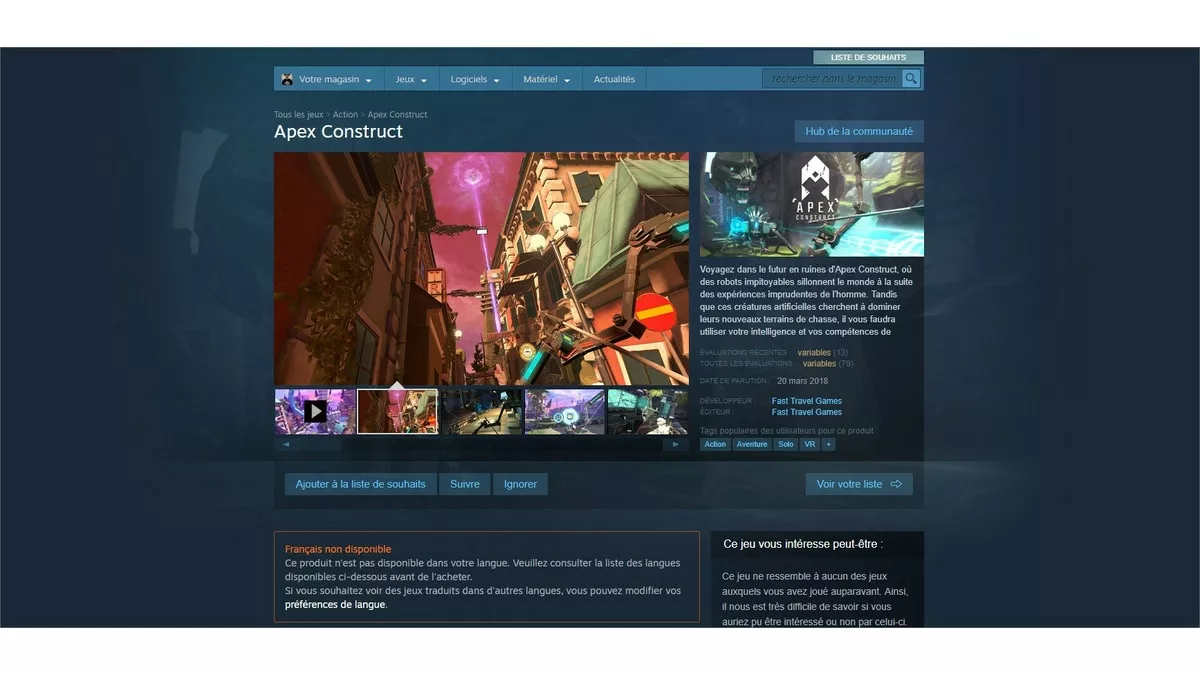 Apex Construct : le jeu qui profite du buzz autour d'Apex Legends