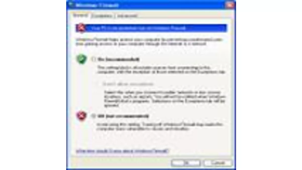 Configurer le firewall de Windows XP (non SP2)