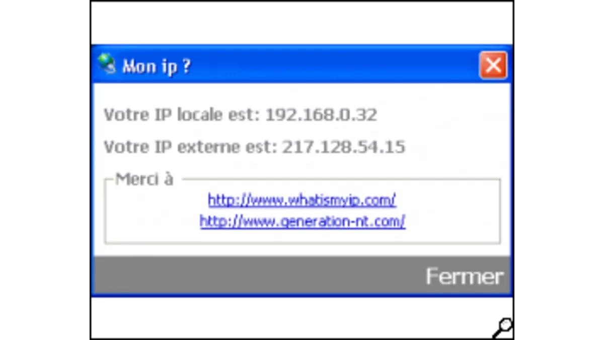 Connaître son adresse IP '' Locale / Internet
