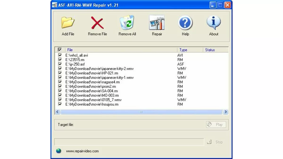 AVI-ASF-RM-WMV Repair : réparer des vidéos abimées