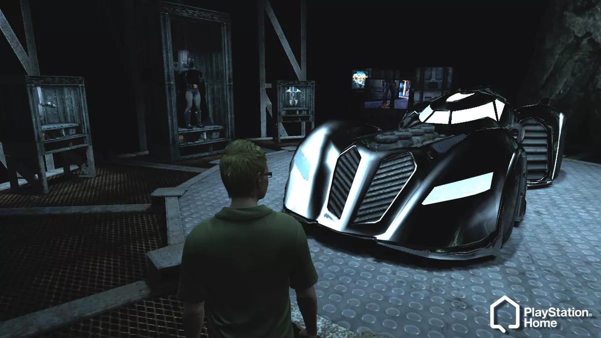 Batman Arkham Asylum : la Batcave dans le Home PS3