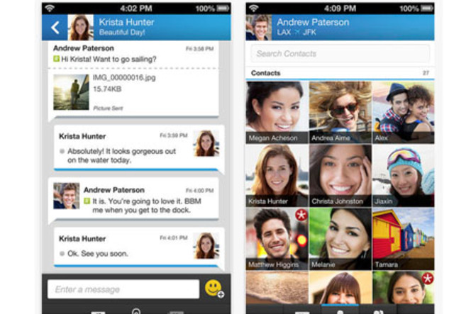 BBM pour iOS et Android : 20 millions d'utilisateurs une semaine plus tard