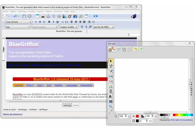 WYSIWYG : BlueGriffon en version finale