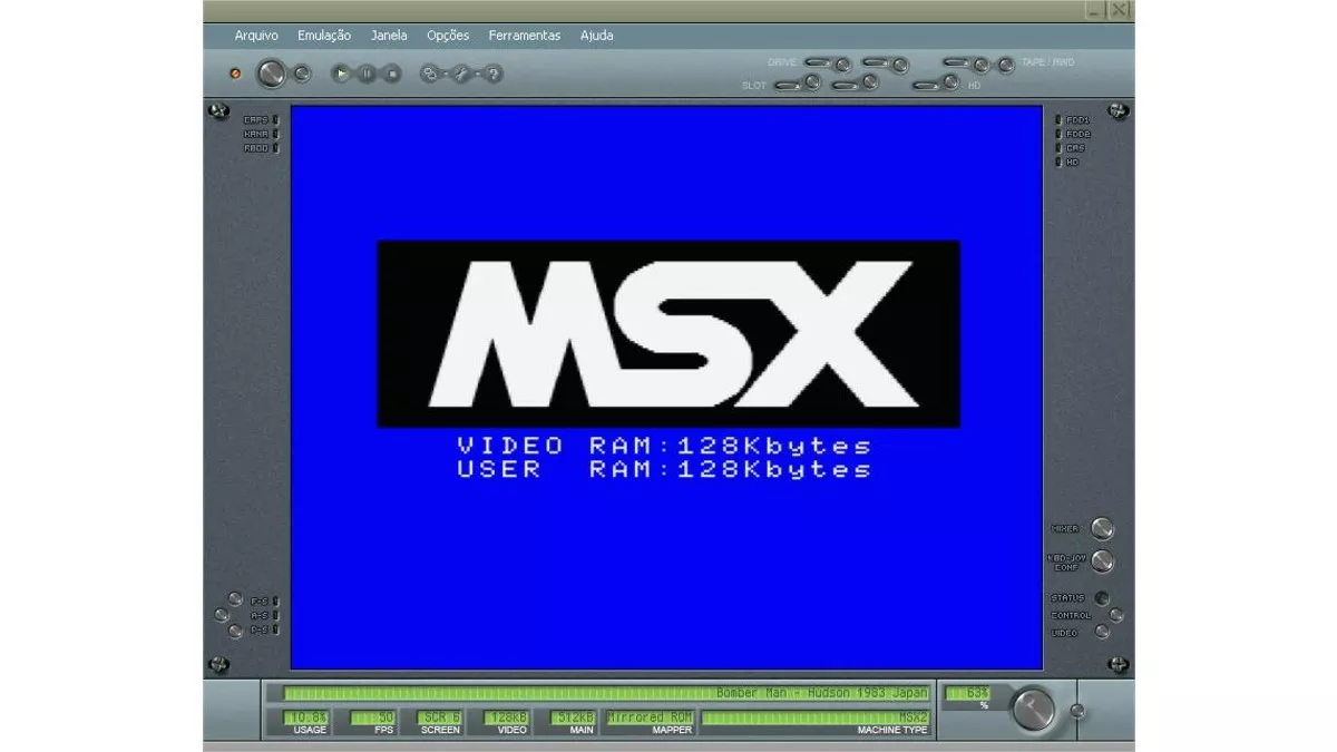 BlueMsx : un émulateur de jeux vidéo MSX