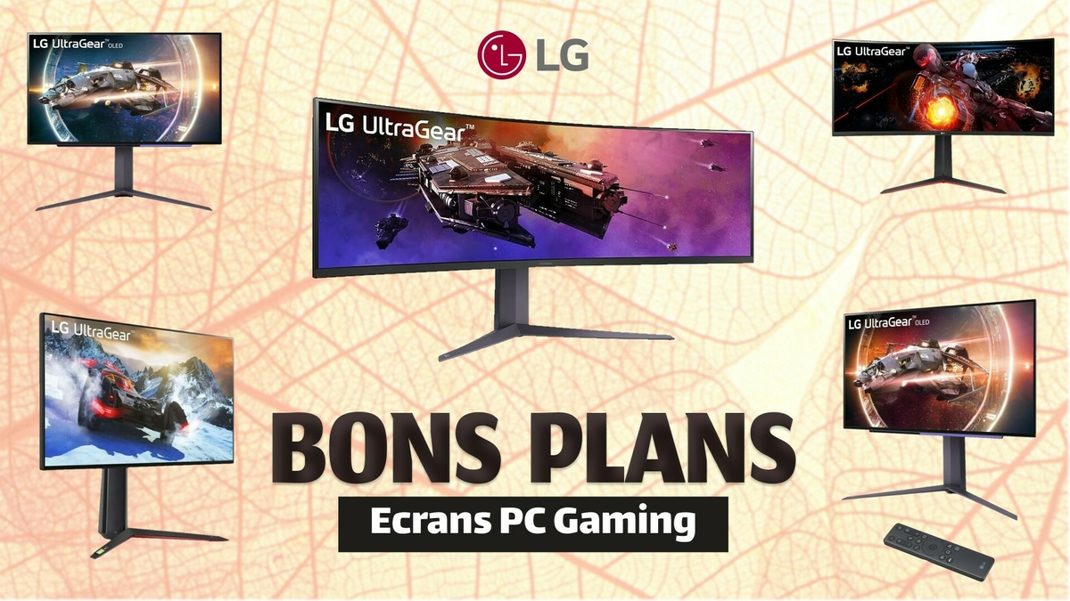 Bons plans écrans PC gaming : modèles LG UltraGear jusqu'à -25%