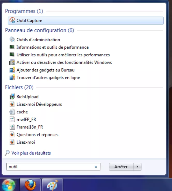 Utiliser l’outil de capture d’écran intégré à Windows
