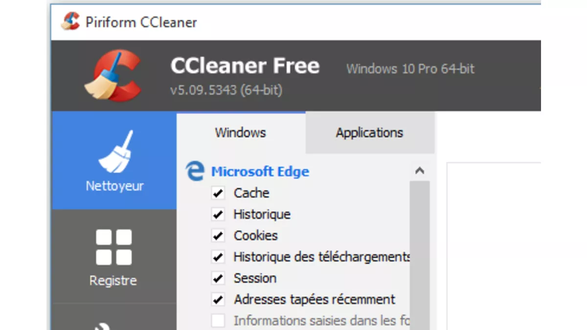 Windows Defender considère désormais CCleaner comme indésirable