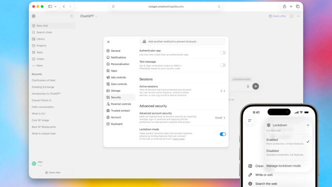 OpenAI bride ChatGPT avec un mode de verrouillage