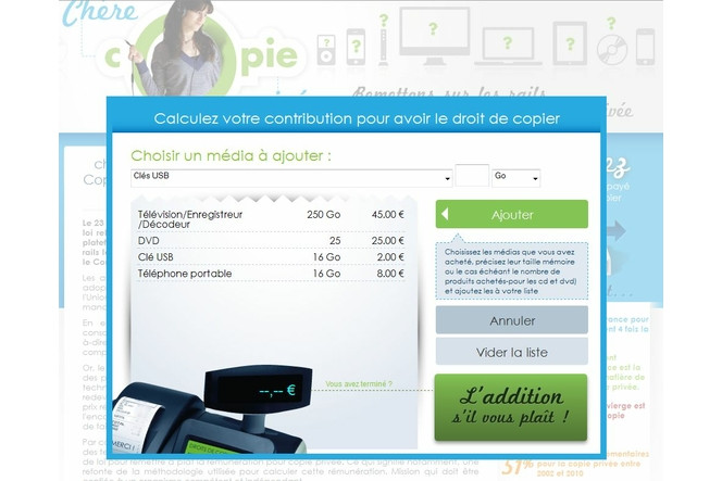 Chere-copie-privee.org : calculette contestée - MàJ