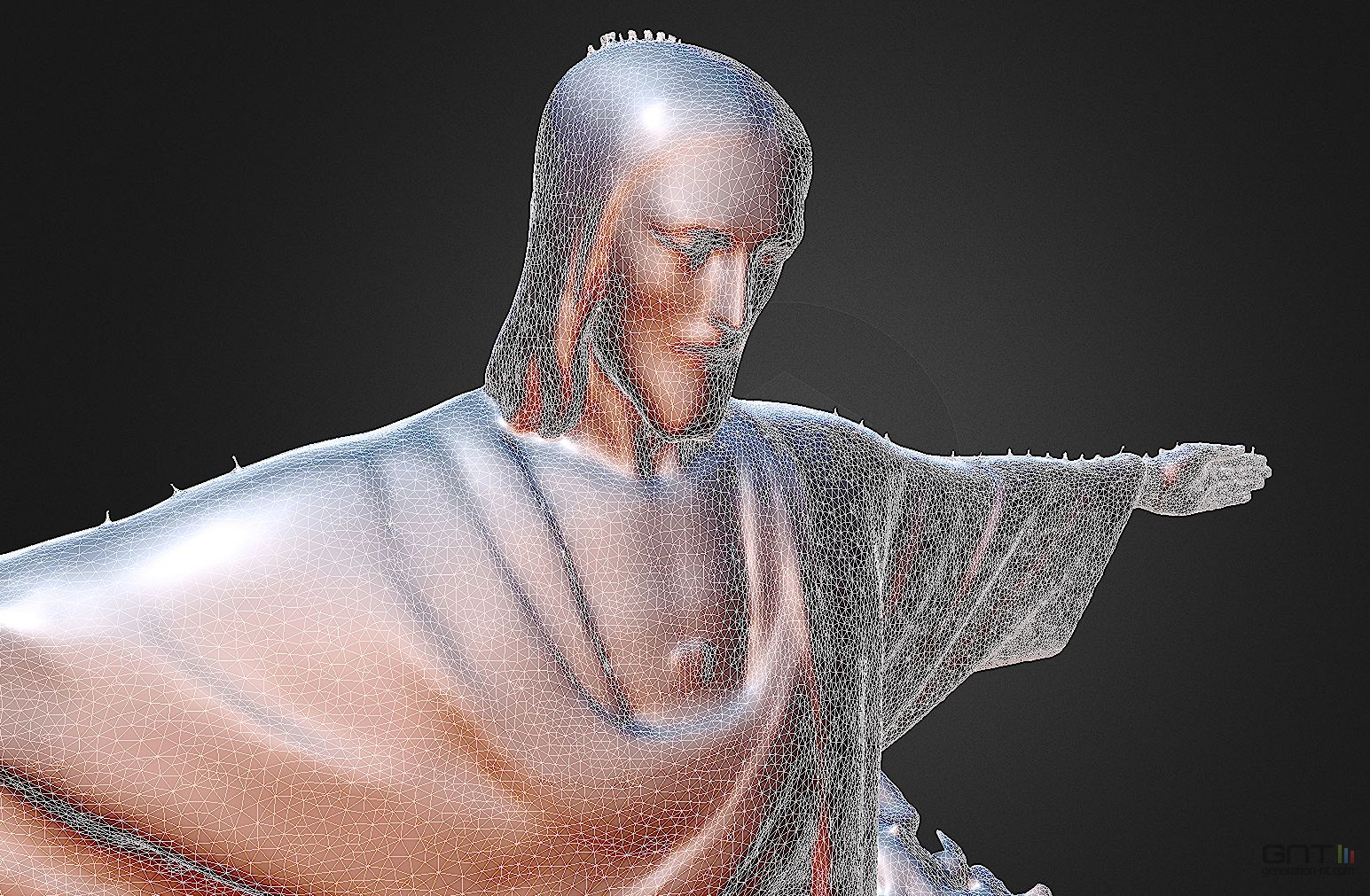Le Christ rédempteur scanné en 3D par des drones volants