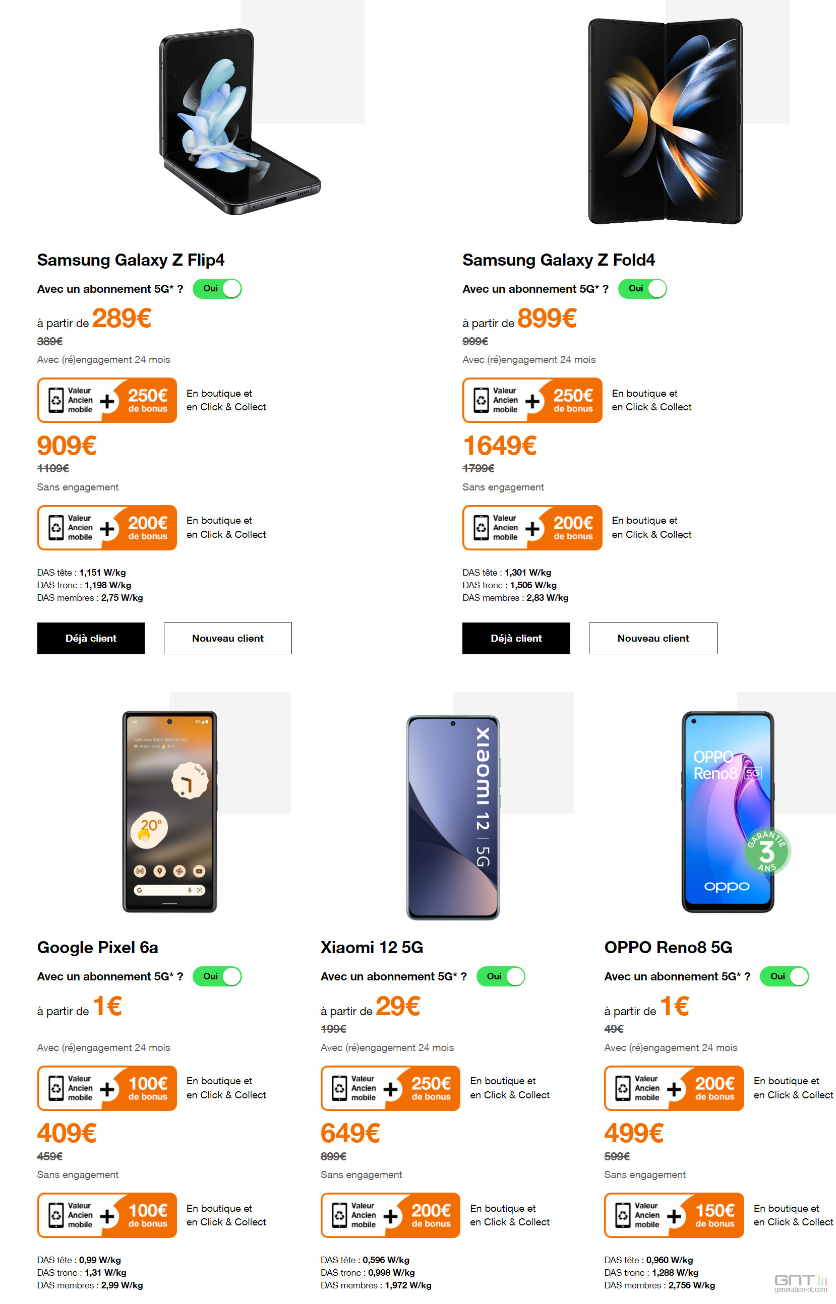 Orange lance les 5 JOURS 5G : les meilleurs smartphones compatibles 5G ...