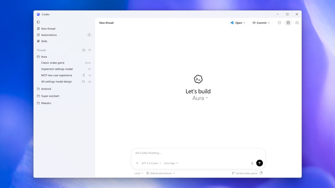 OpenAI lance l'application Codex sur Windows