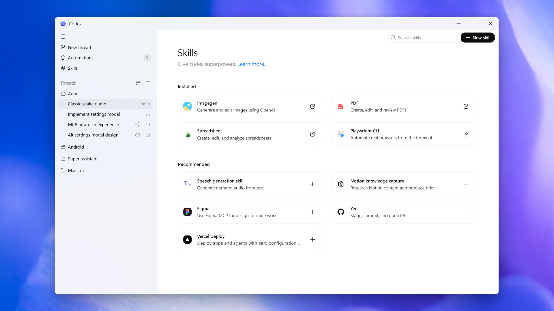 OpenAI lance l'application Codex sur Windows