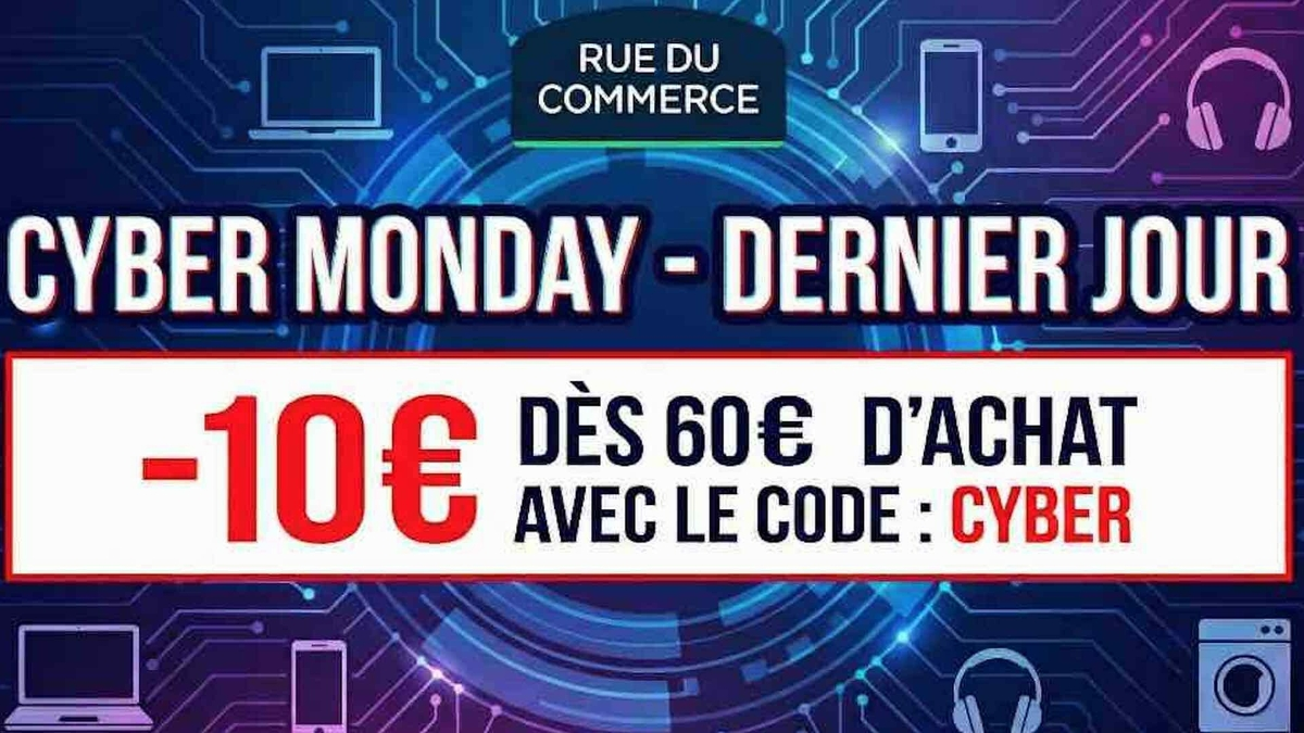 Cyber Monday Rue du Commerce : -10€ dès 60€, prolongé jusqu'à minuit ...