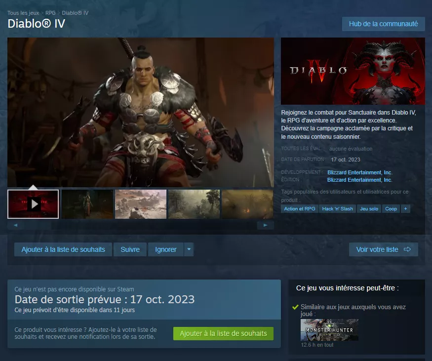 Diablo 4 va s'installer sur Steam