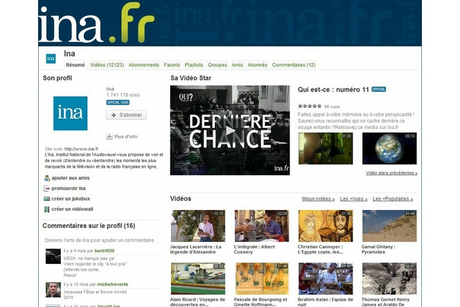 Dailymotion devient la vitrine des archives de l'INA