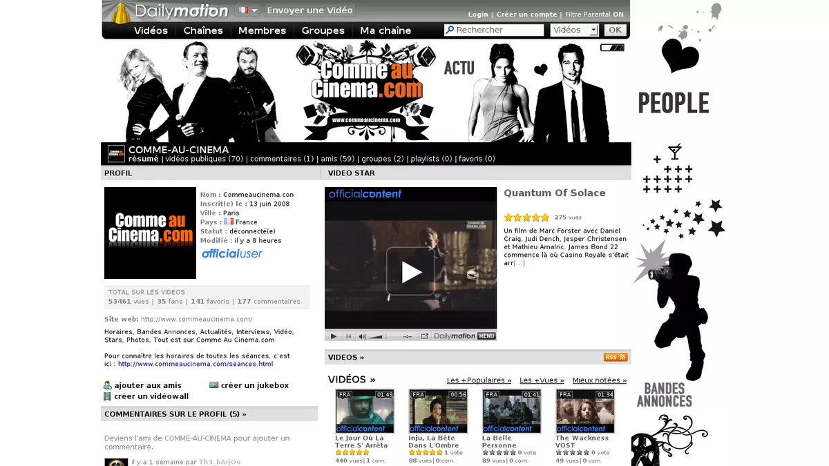 Dailymotion s'intéresse au cinéma