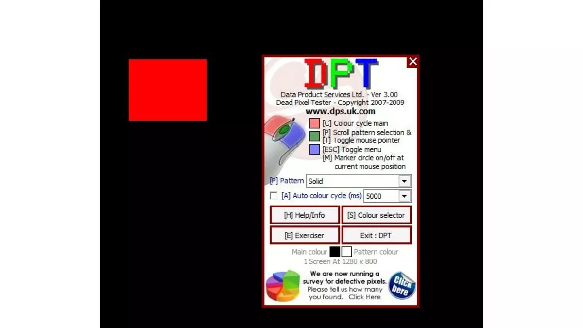 Dead Pixel Tester