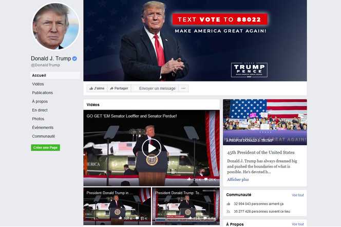 Facebook et Instagram : un retour de Donald Trump