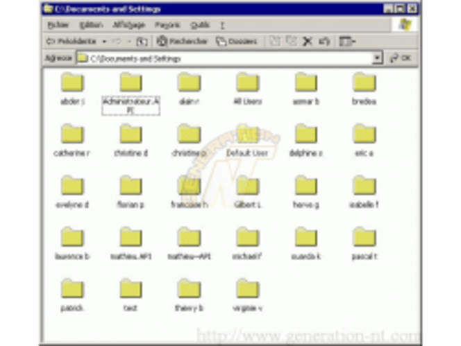 Modifier l'emplacement des dossiers spécifiques aux sessions