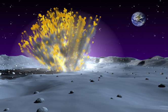 NASA : forte explosion sur la Lune - Vidéo