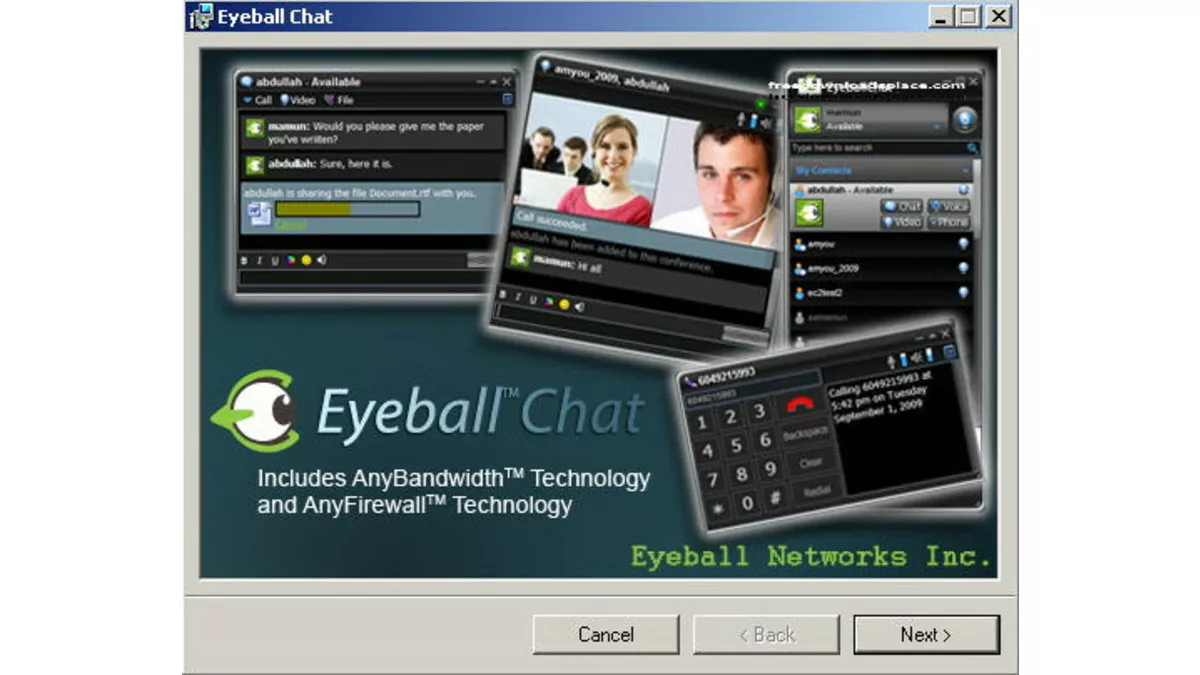 EyeBall Chat : lancer des visioconférences avec ses amis