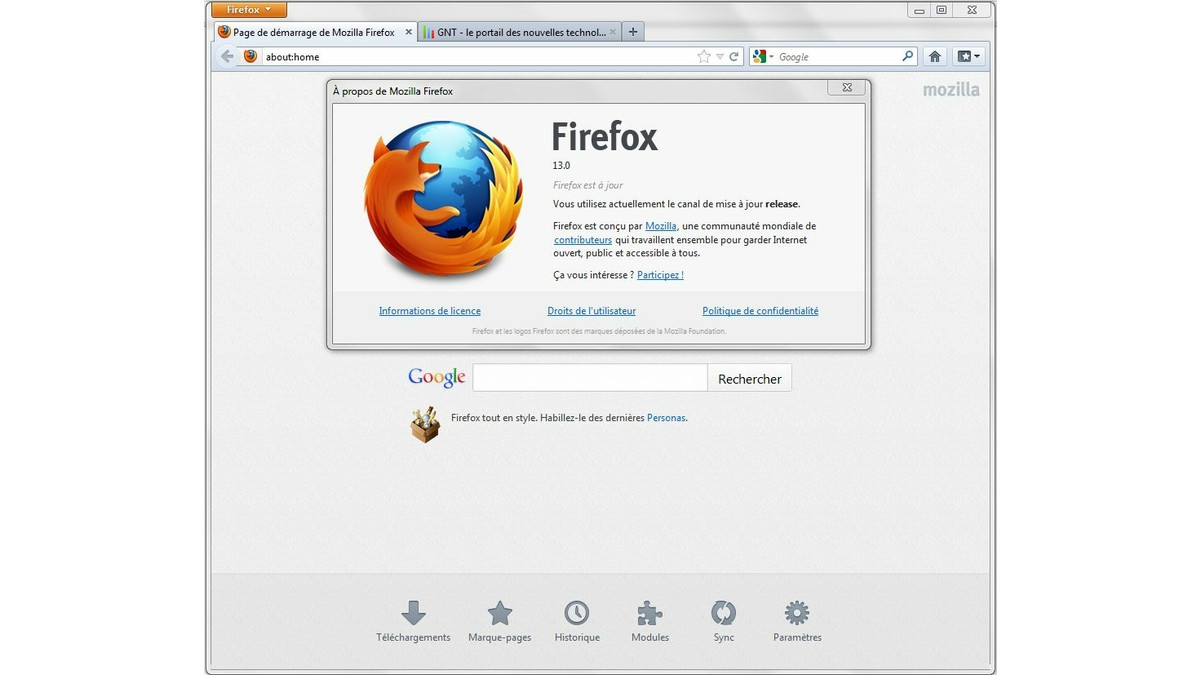 Firefox 13 à télécharger (avant l'heure)