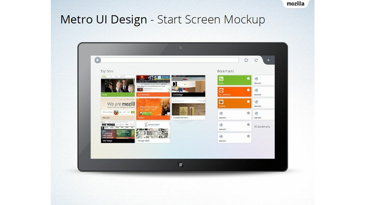 Firefox Metro pour Windows 8 : un aperçu