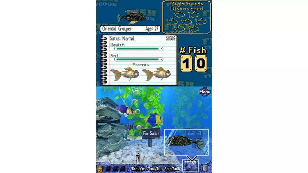 Fish Tycoon nous fait visiter son aquarium