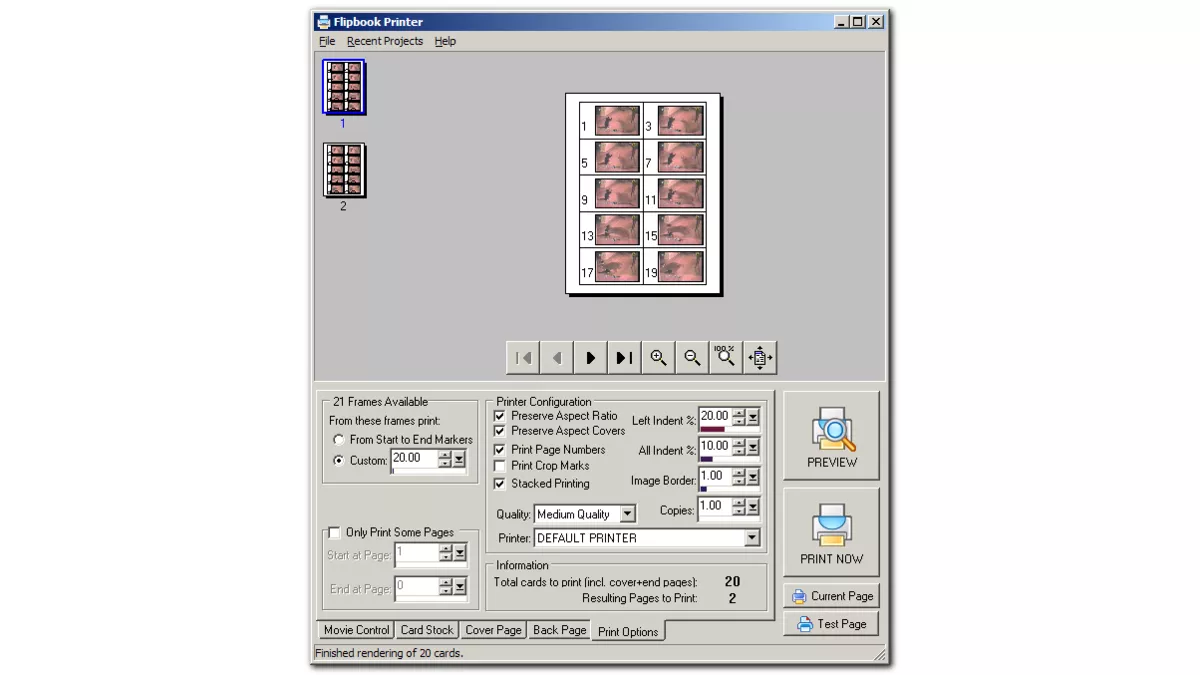 Flipbook Printer : créer des animations en papier facilement
