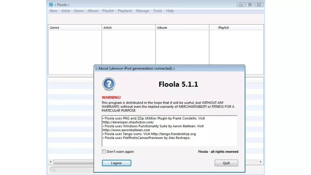 Floola : nouvelle version de l'outil de gestion iPod