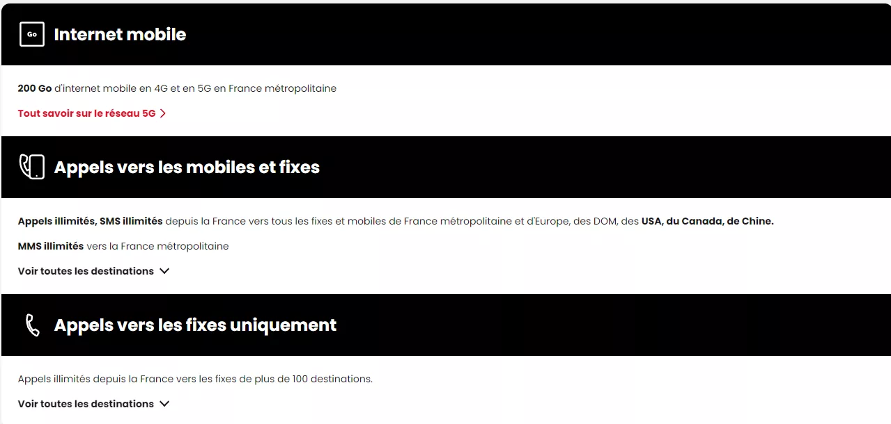 SFR lance un forfait mobile 5G 200 Go à 14,99 €/mois sans engagement pour les abonnés