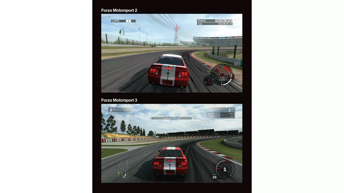 Forza Motorsport 3 : Forza 2 vs Forza 3