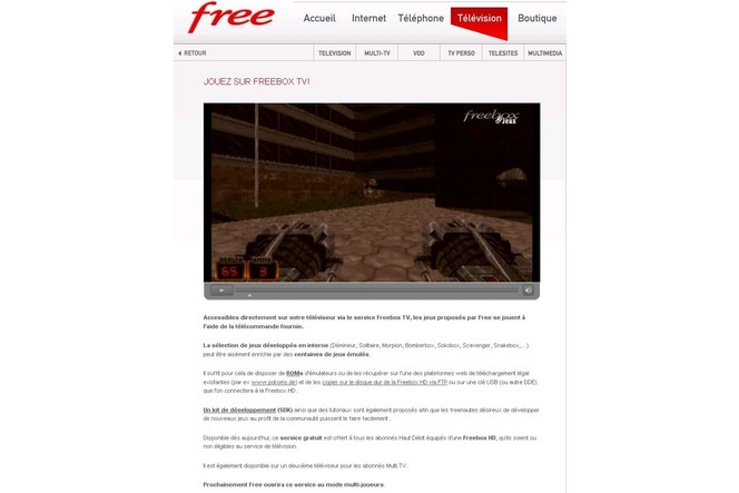 Freebox HD bientôt en mode jeu vidéo