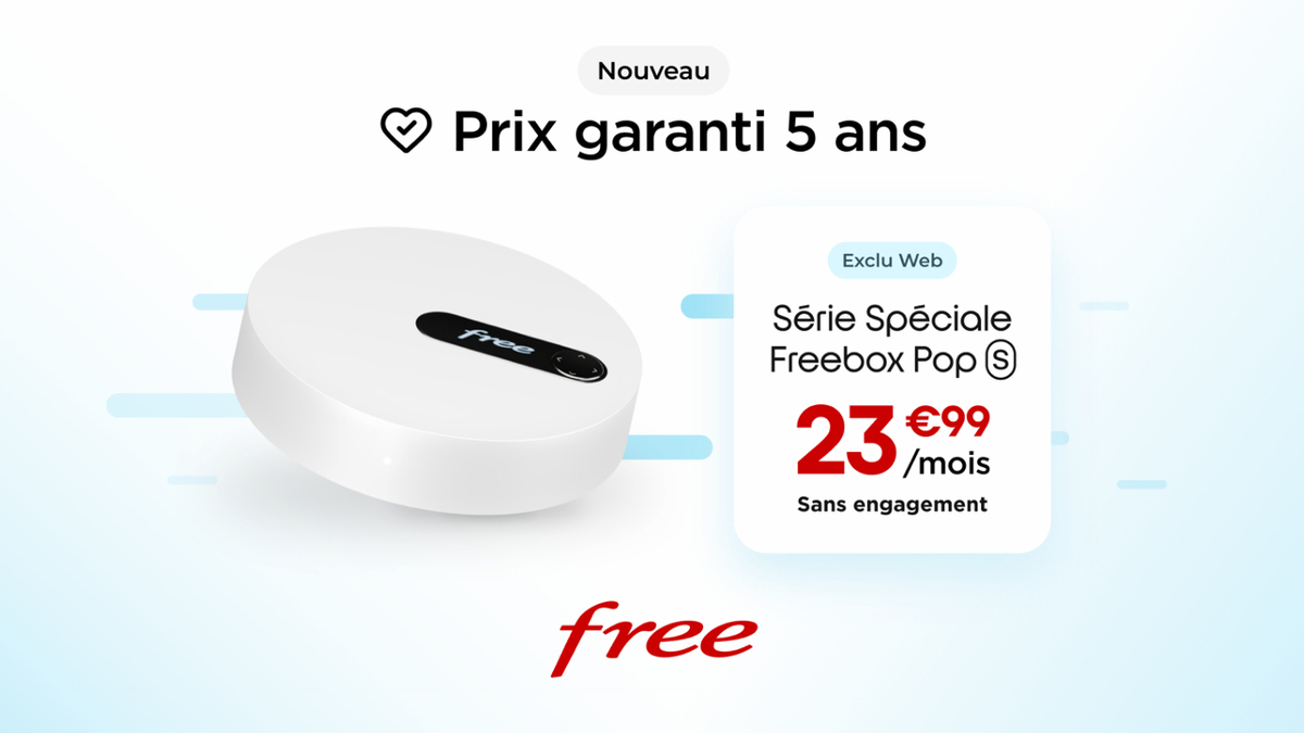 Freebox Pop S : Free ajuste le prix à la baisse et le bloque cinq ans