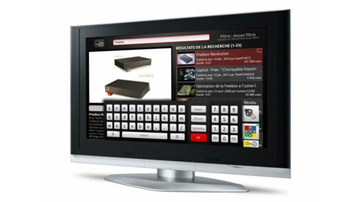 Freebox Révolution : application YouTube