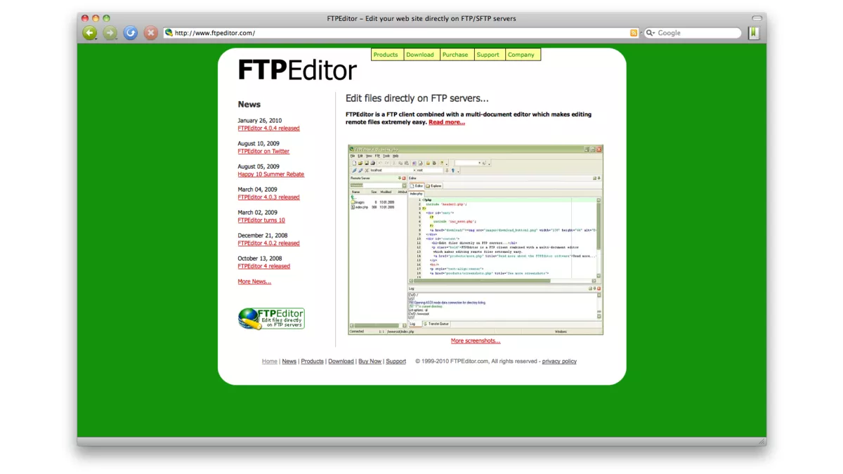 FTPEditor : un client FTP pour télécharger et éditer des documents