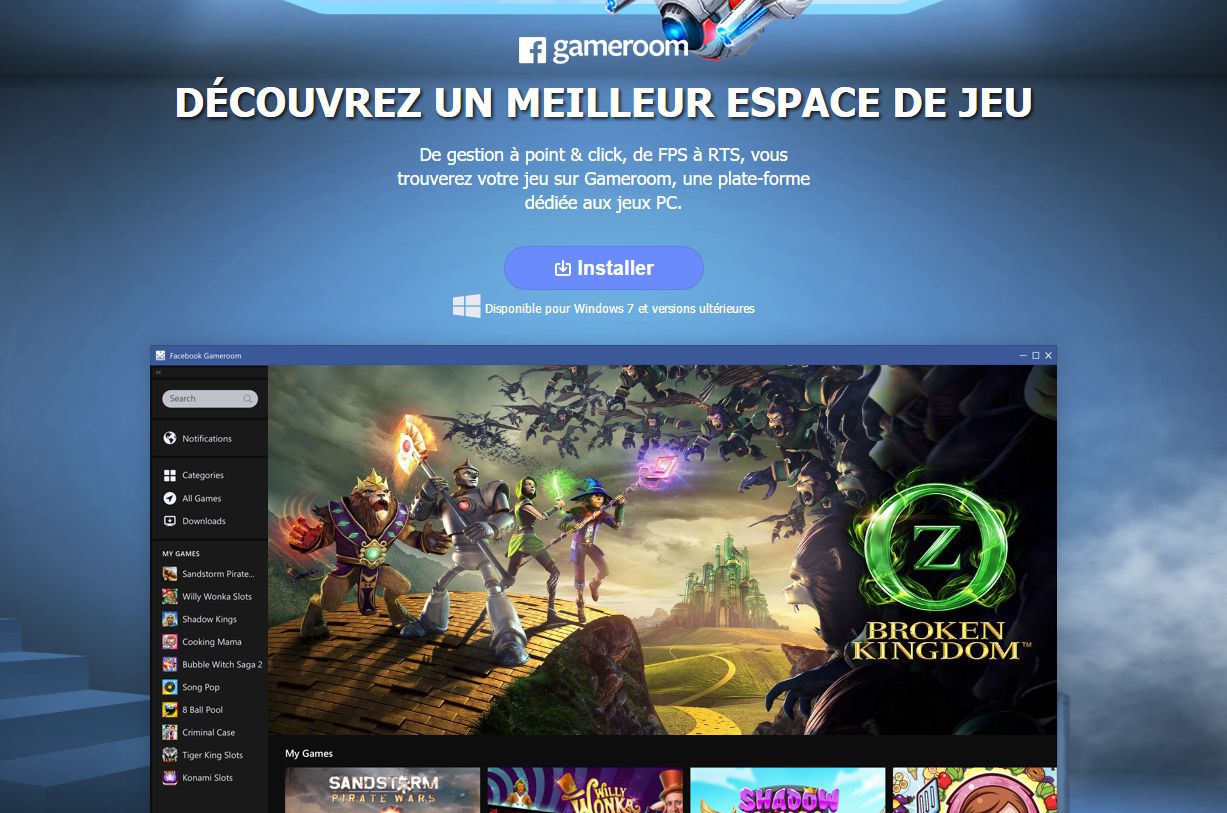 Facebook lance Gameroom : une plateforme de jeux vidéo à la sauce Steam