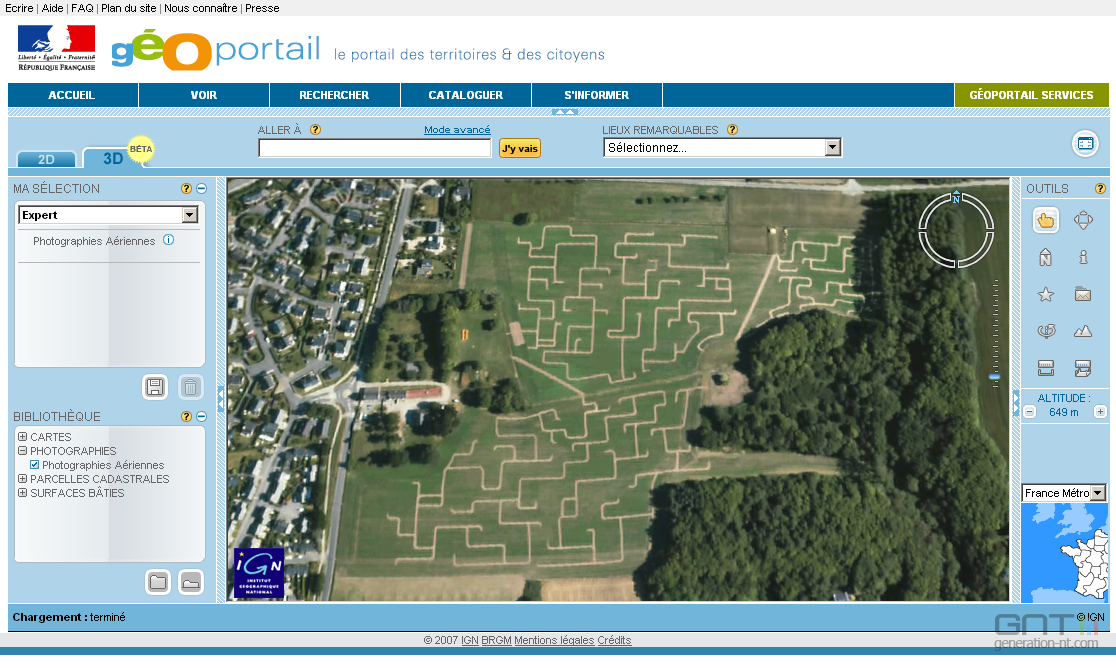 IGN et Borloo lancent une nouvelle version de Géoportail 3D