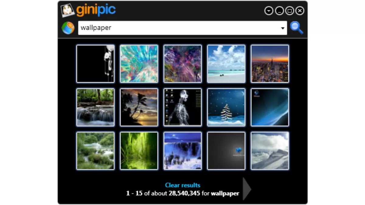Ginipic : rechercher des photos sur le web