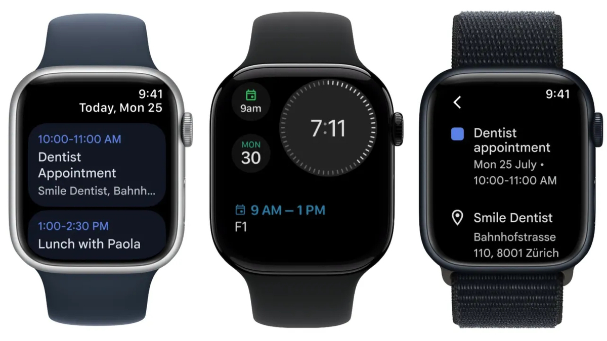 Google Agenda arrive enfin sur Apple Watch