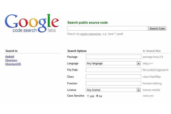Open source : Google ne cherche plus dans le code