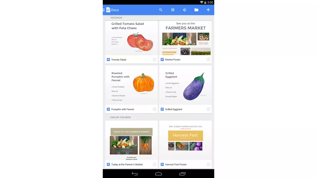 Android et iOS : Google Docs et Sheets en applications autonomes
