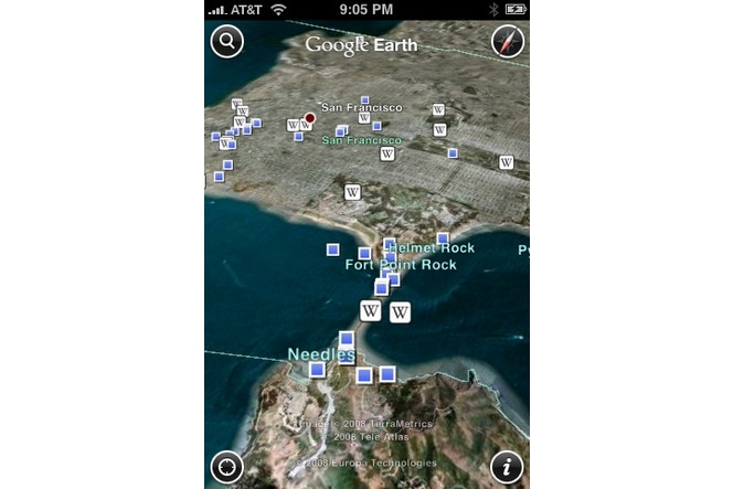 Google Earth s'invite sur iPhone et iPod Touch